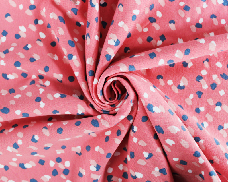 Organic Pink "spots" french terry – Oh Sew Good Fabrics