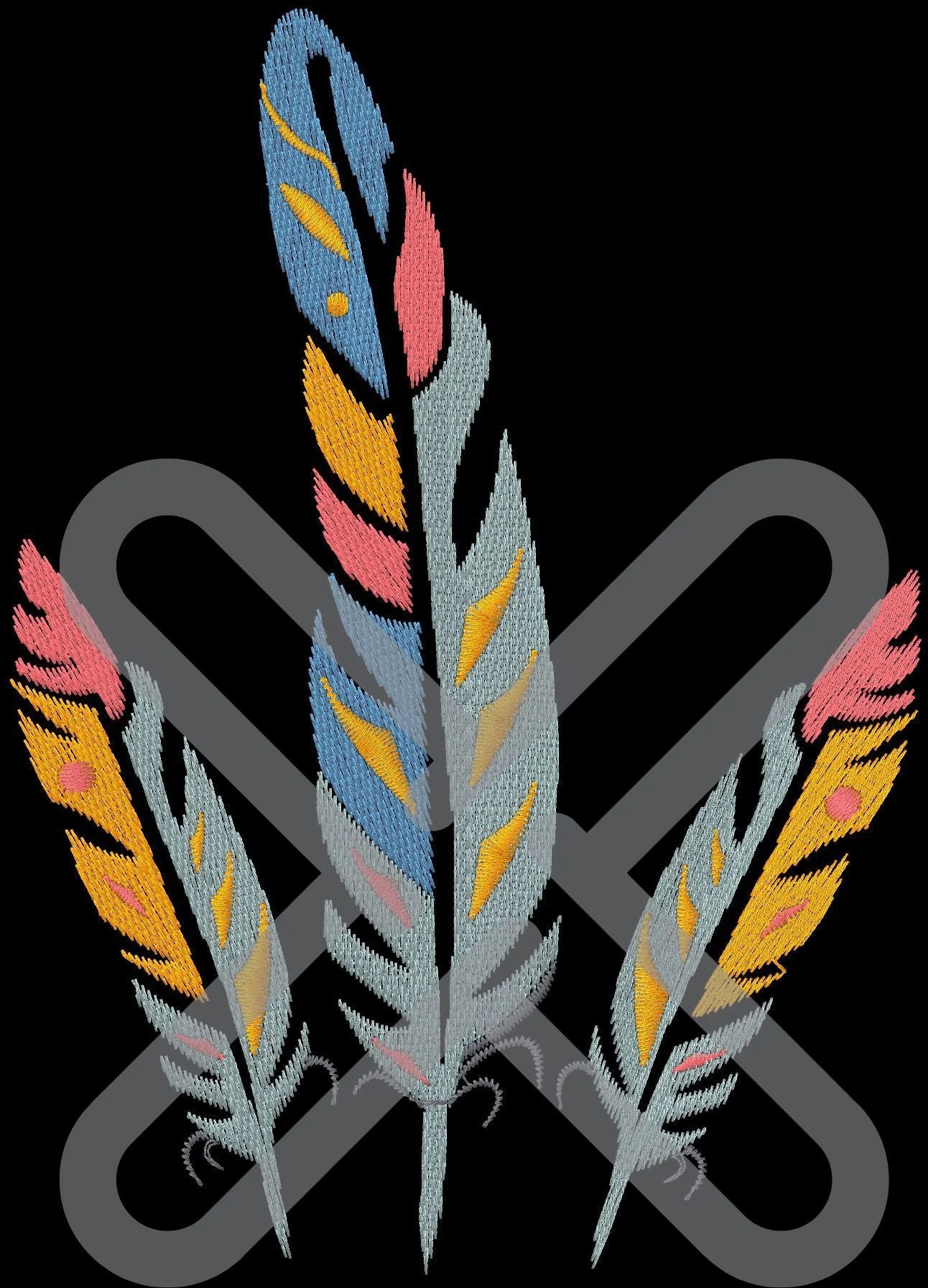 Boho Feathers Embroidery – Oh Sew Good Fabrics